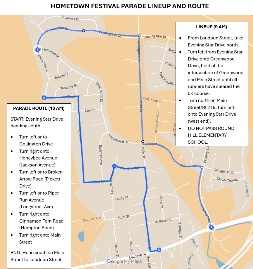 A Heads Up: We’ve Made a Few Changes… | Round Hill Hometown Festival